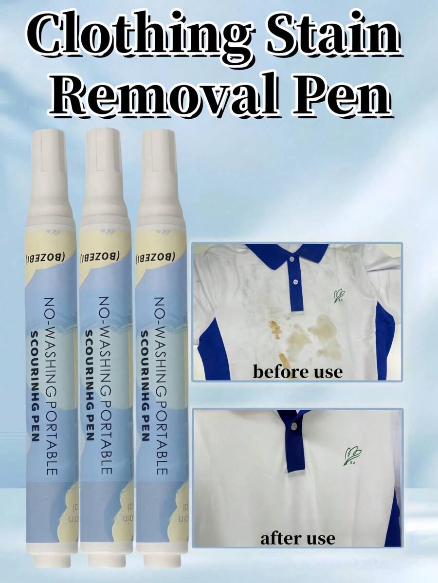 Portable Stain Remover Pen For Clothes, Oil Stain Cleaner, Dry Clean ...