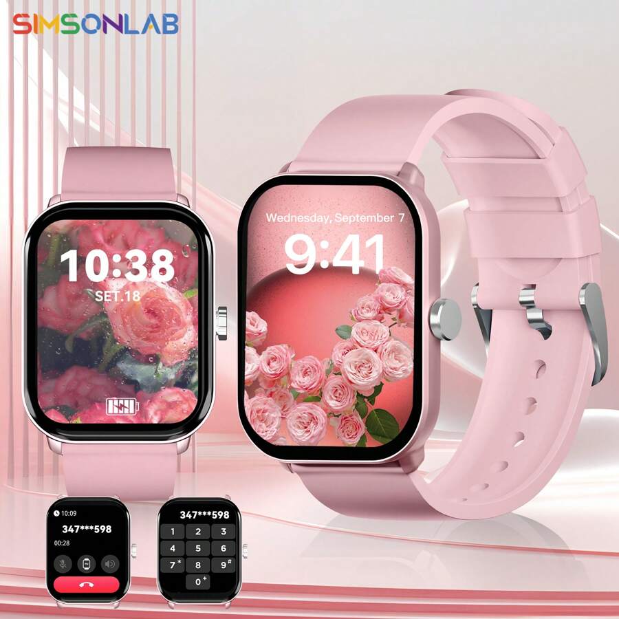 SIMSONLAB 2,01 inch TFT HD-scherm Sportief smartwatch, BT5.4 100 ...