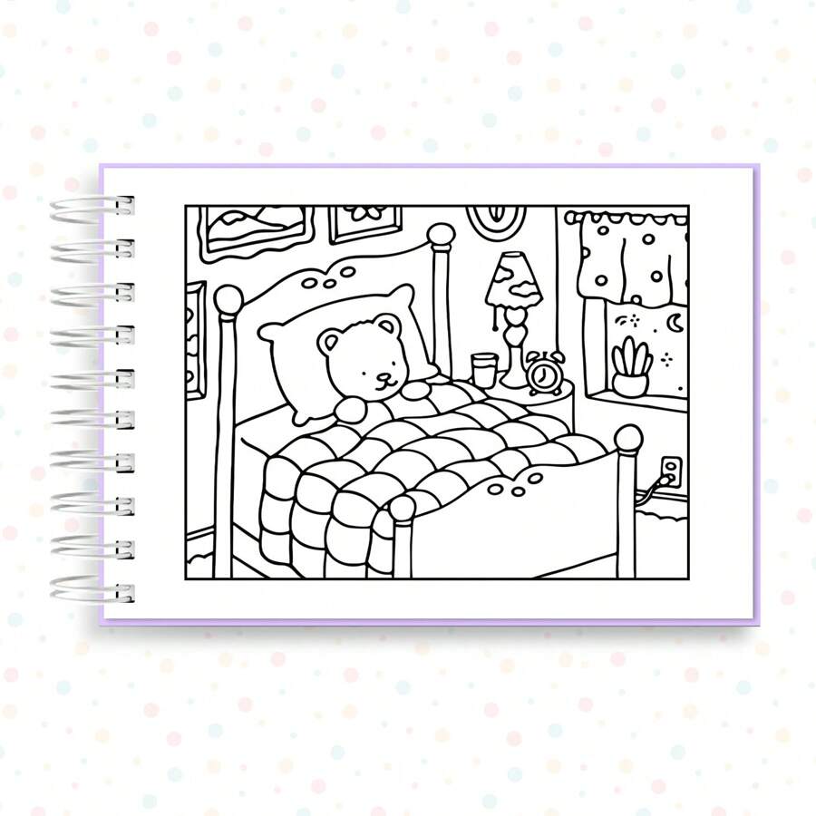 Bobbie Goods Coloring Book 100 Thick Sheets 180 Gram Drawing Notebook ...