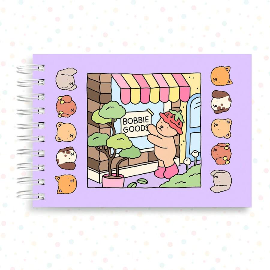 Bobbie Goods Coloring Book 100 Thick Sheets 180 Gram Drawing Notebook ...