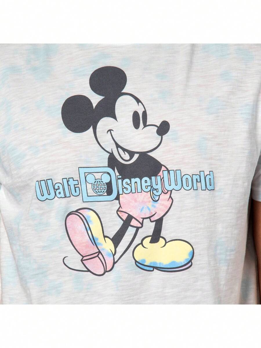 Disney Disney Men's Walt Disney World Mickey Mouse Classic Pose Tie-Dye ...