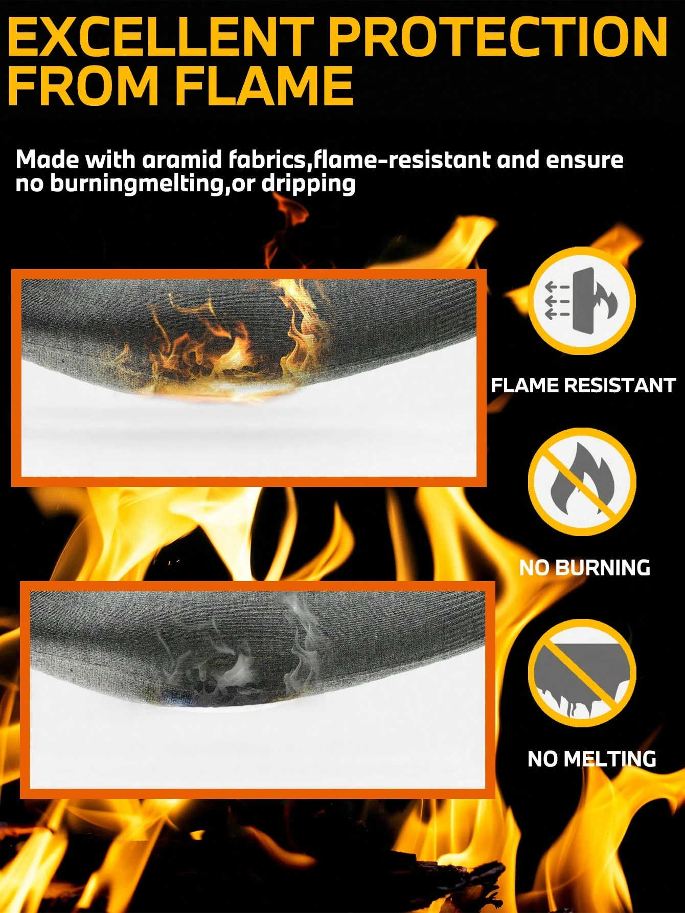 1 Pair Heat And Flame Resistant Kevlar Sleeves Or Gloves – Spark-Proof ...