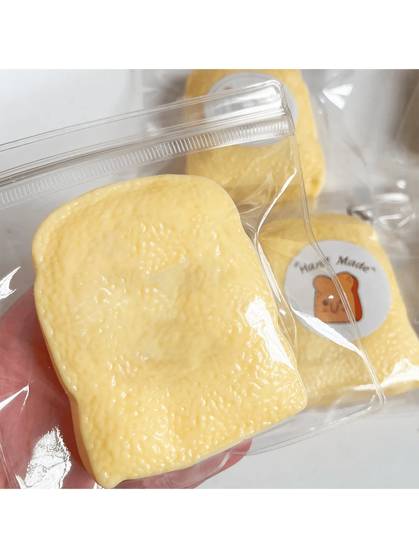 Anti-Stress Squishy Bread Slice Slow Rebound Decompression Toy ...