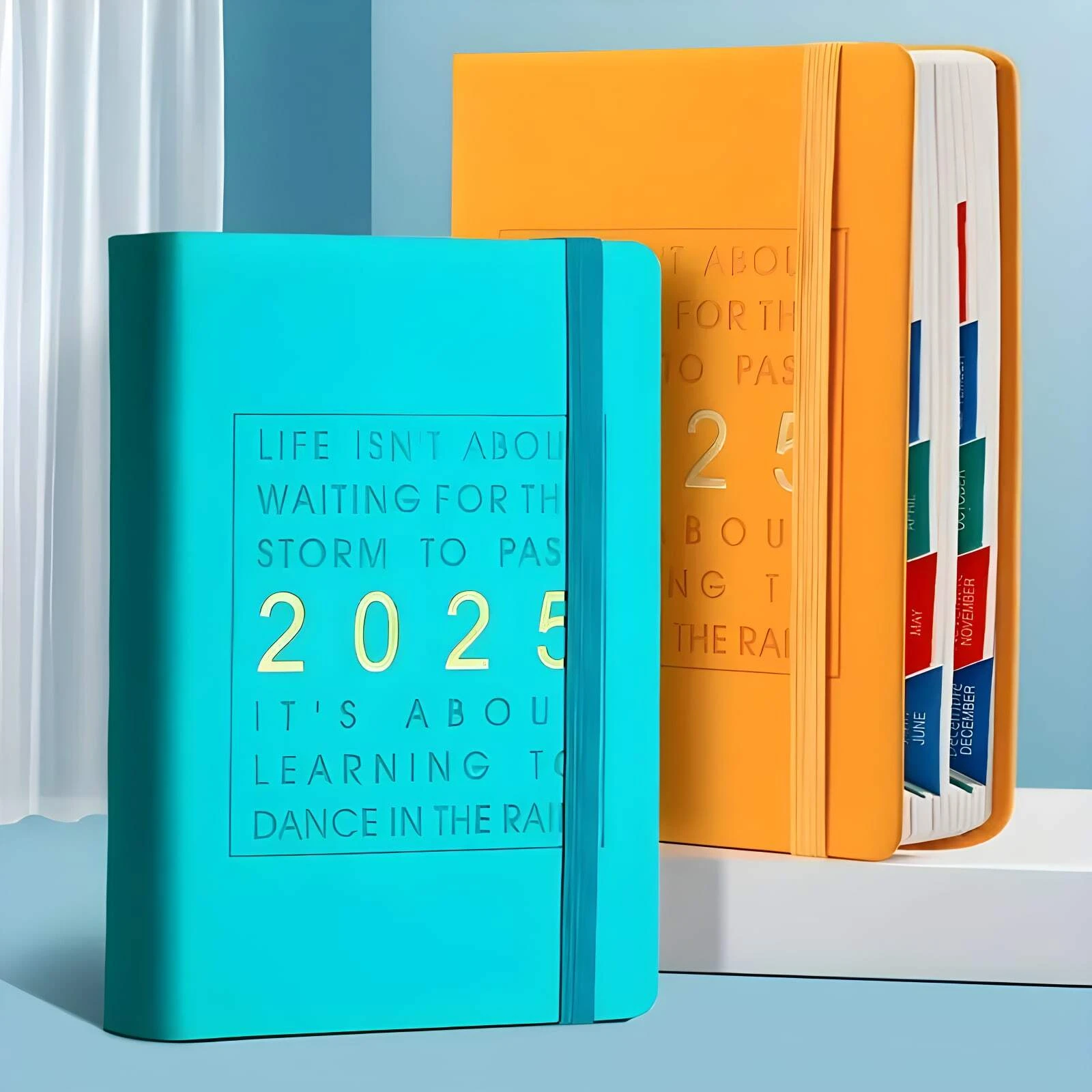 2025 Hardcover Terminplaner - 12 Monate (Januar-Dezember) Wochen ...