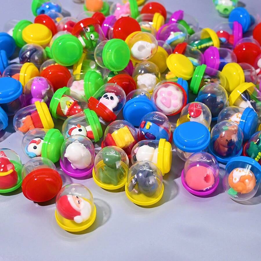 [Gift Box] 50pcs Plastic Mystery Capsules With Cute Dolls - Gumball ...