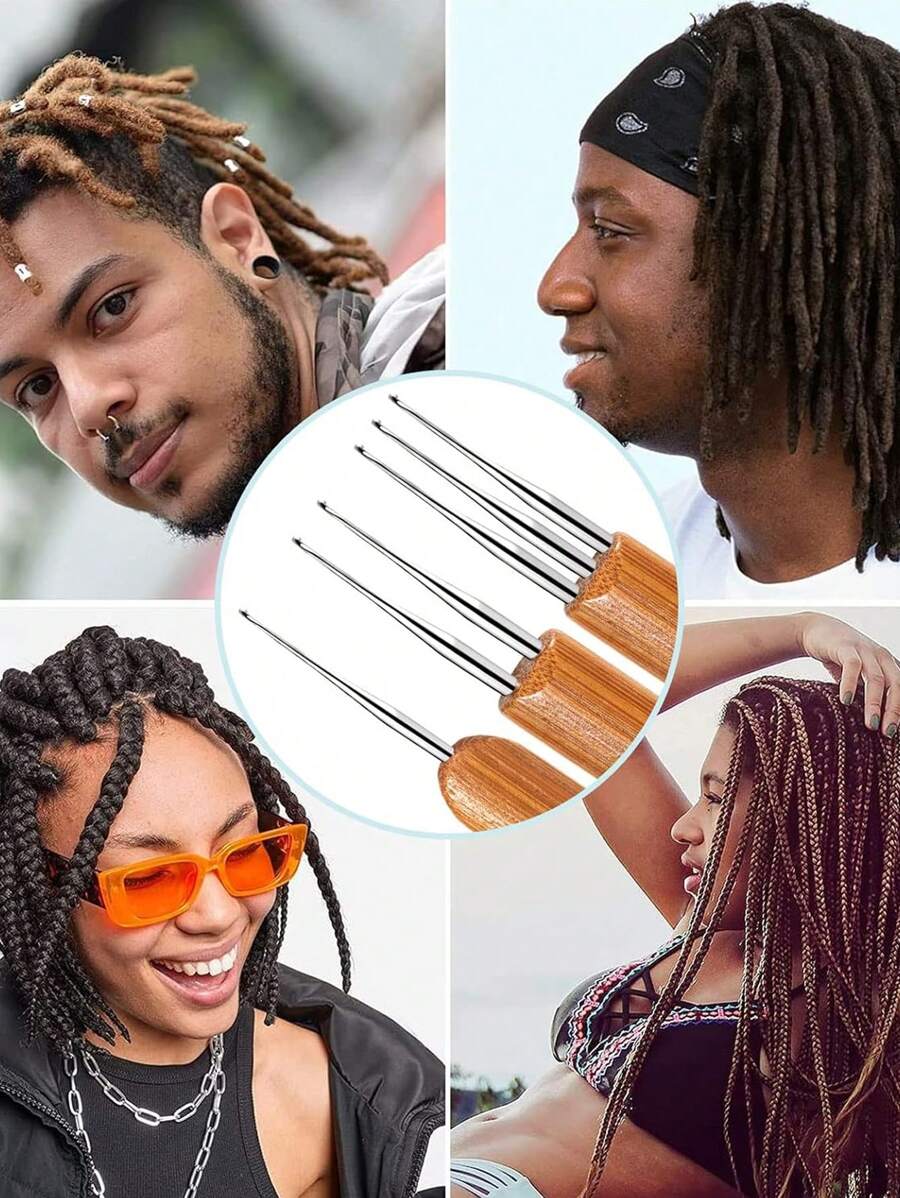 9 Pieces Dreadlock Crochet Hook Tool, Durable Dreadlock Crochet Hook ...