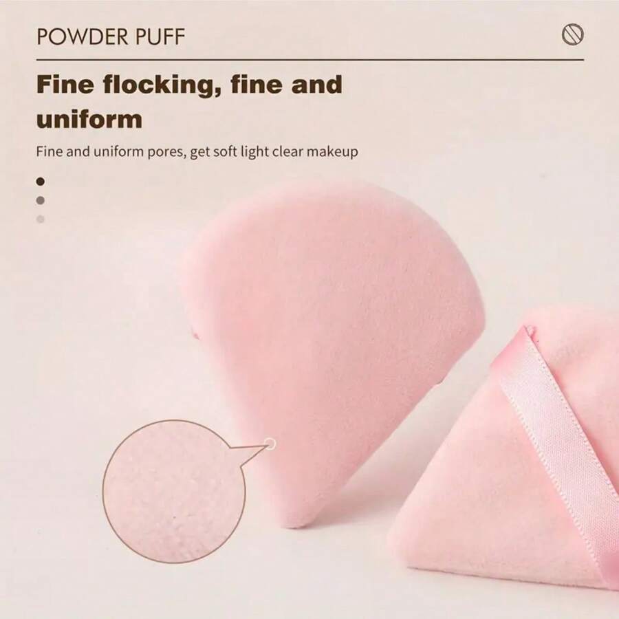 10 Velour Powder Puff Set - Soft Makeup Tool For Flawless Application ...