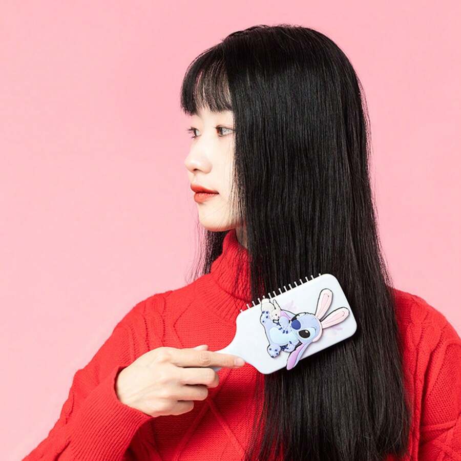 Miniso Miniso Lilo And Stitch Square Massage Air Cushion Comb For Girls ...