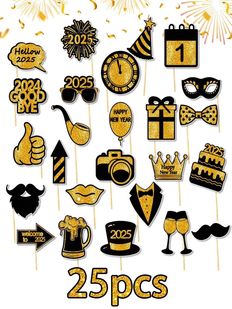 1/25PCS/Set Large Premium Photo Booth Props Set For All Occasions ...