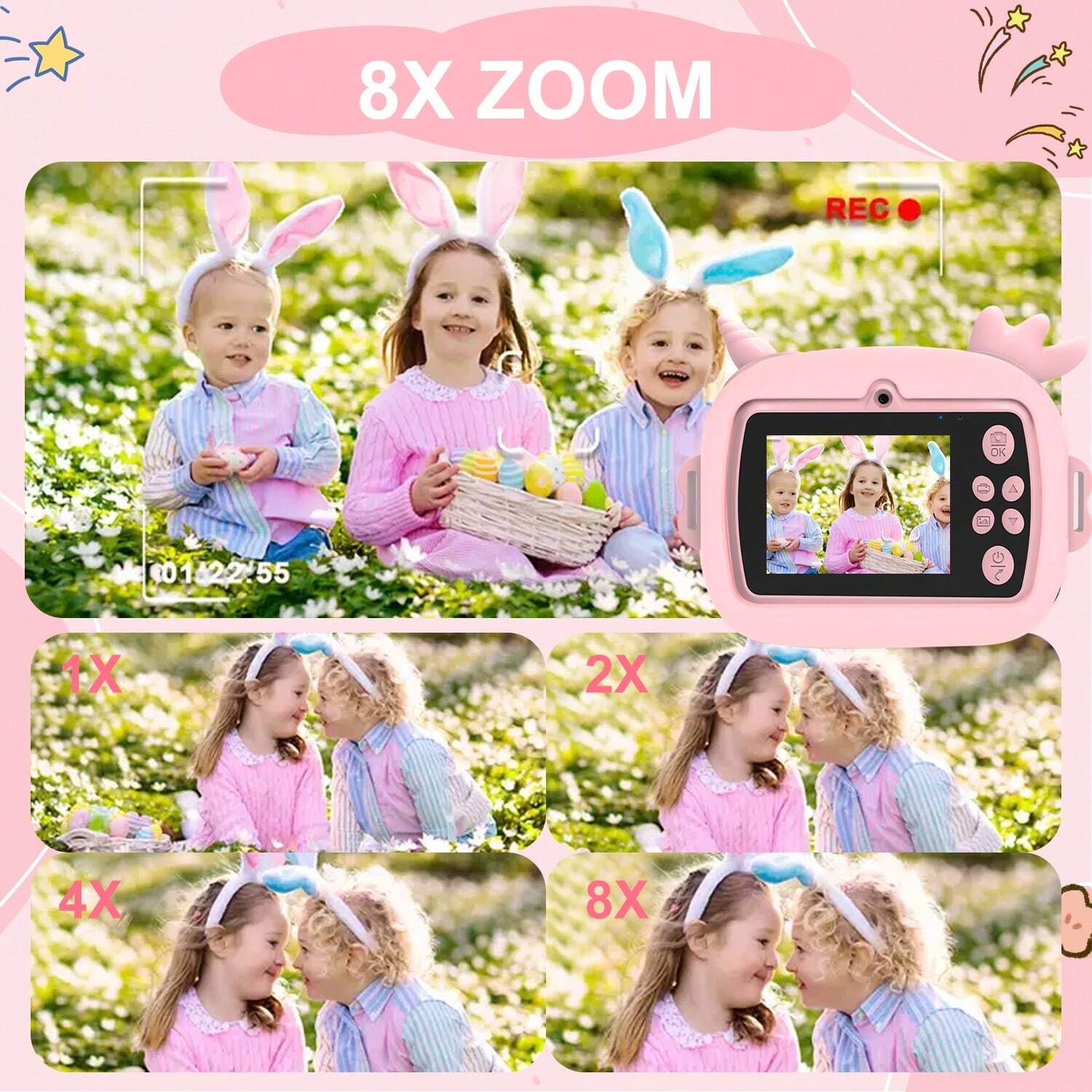 Kids Instant Camera, Great Gift For Girls Boys, Toddler HD Digital ...