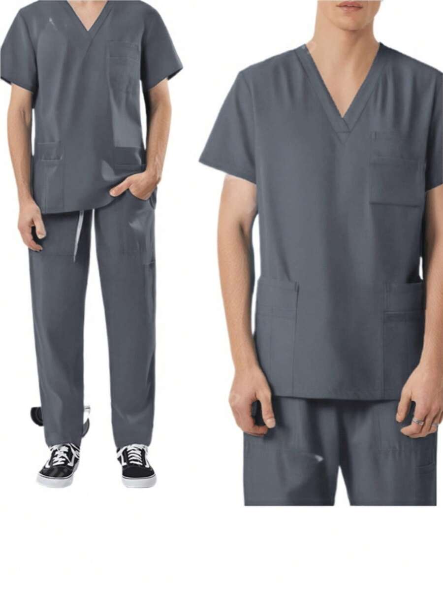 New Pet Grooming Agency Scrub Suit Quick-Drying Laboratory Uniform ...