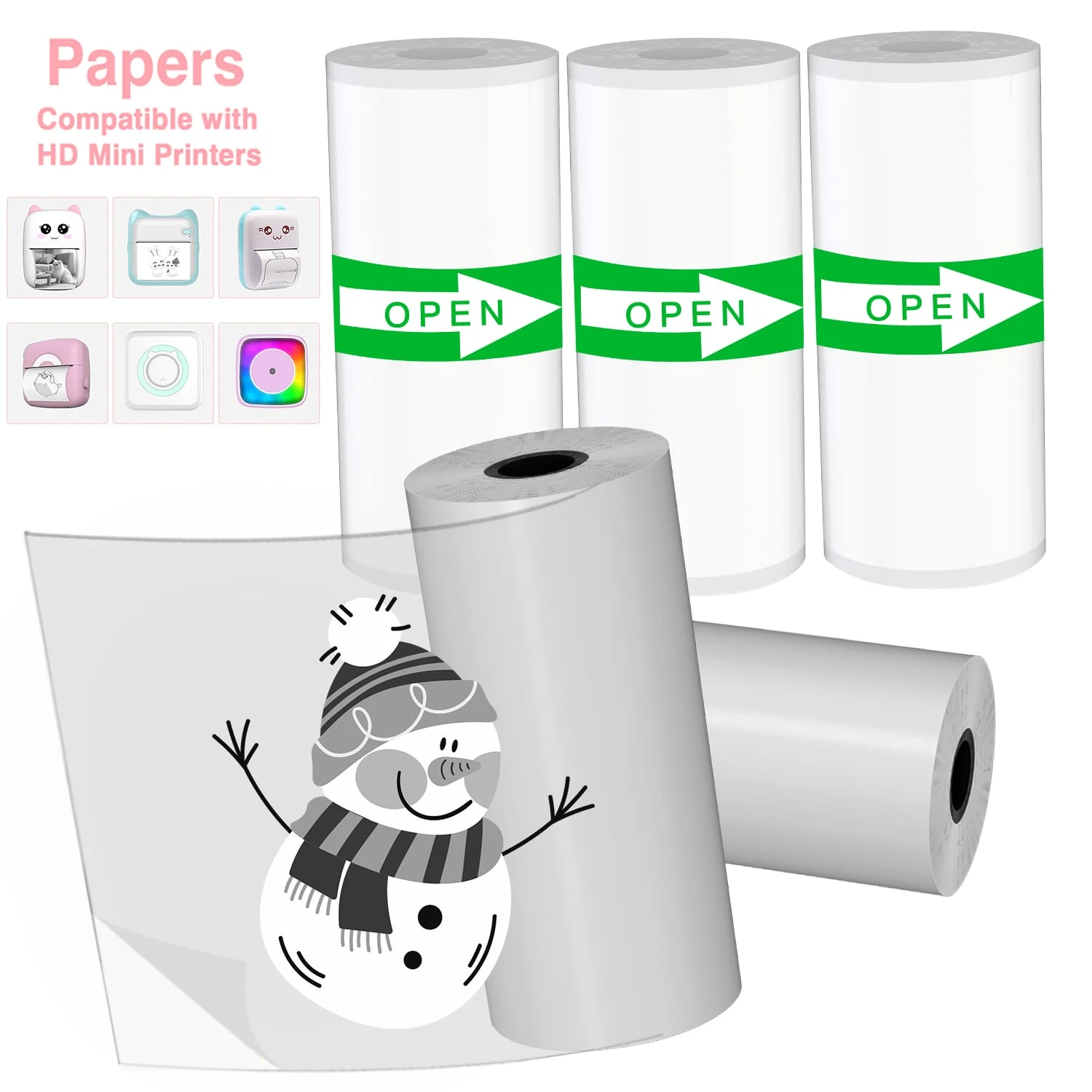 5/10 Rolls Of Self-Adhesive Transparent Stickers, Transparent Self ...