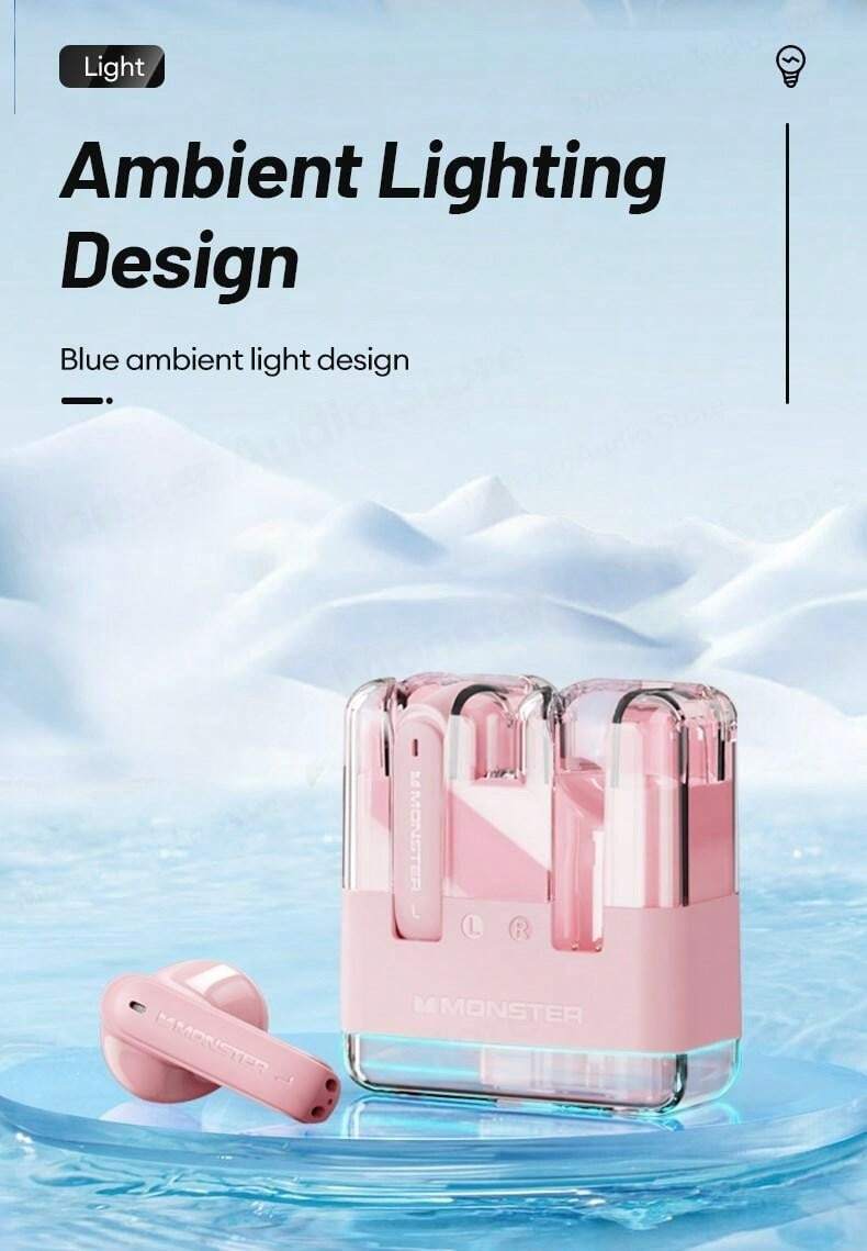 Monster XKT12 TWS Earphones Bluetooth 5.3 Wireless Headset HIFI Sound ...