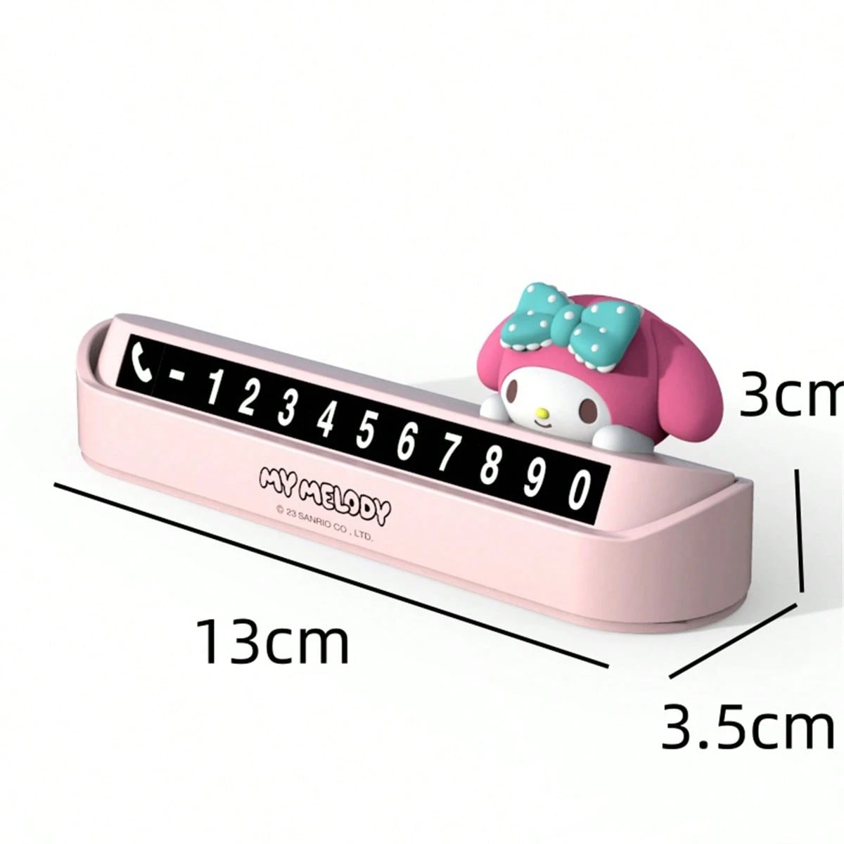 Cartoon My Melody Car Temporary Parking Permit, Tow Car Permit, Phone ...