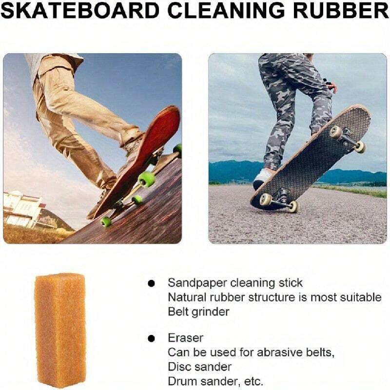 Skateboard Grip Tape Cleaner Rubber Abrasive Cleaning Stick Grip Tape ...
