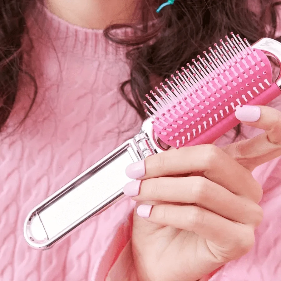 Miniso Sunlight Shine Series 2-In-1 Portable Folding Mirror Comb ...