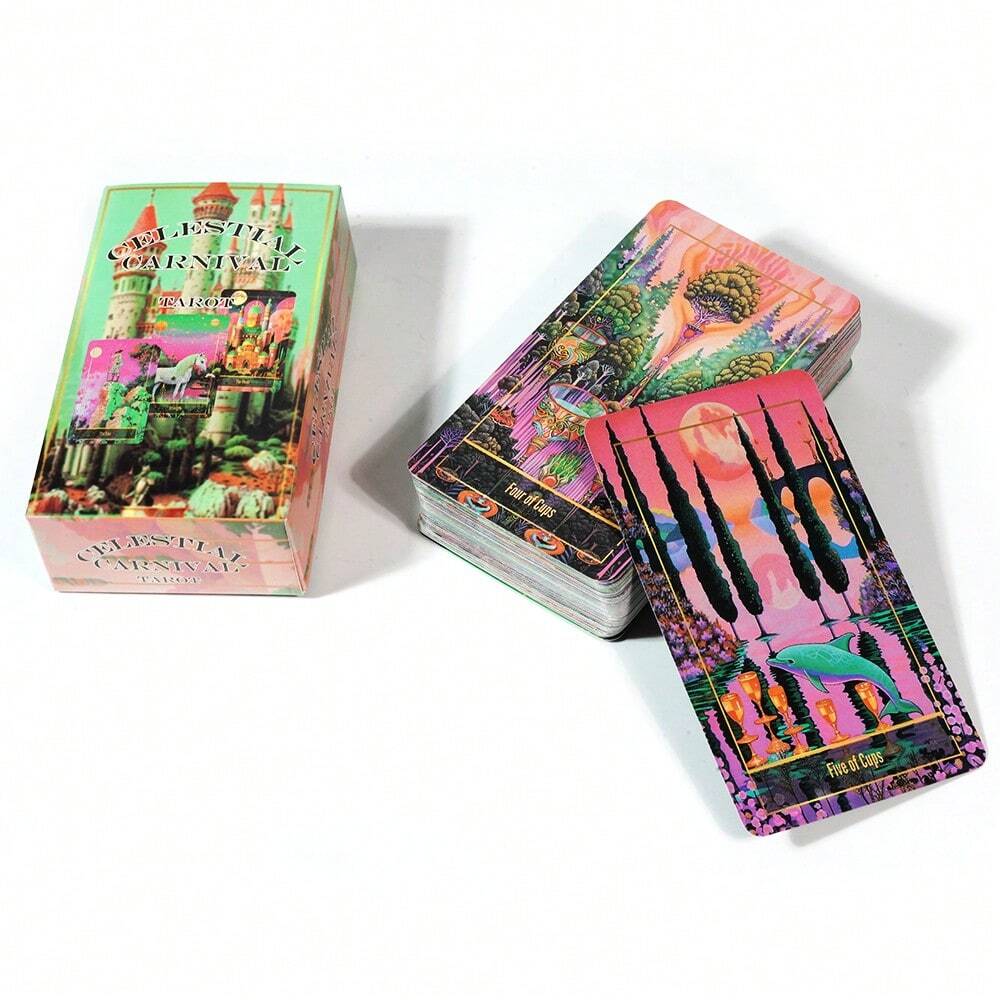 New Celestial Carnival Tarot Card Board Game Set | SHEIN