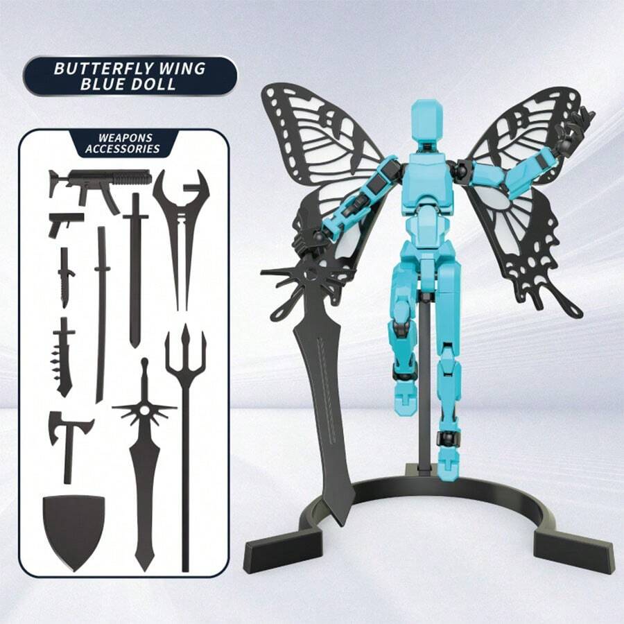 1pc 3D Printed 6th Generation Lucky 13 Butterfly-Jointed Articulated ...