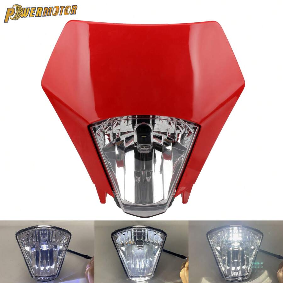 PowerMotor Neue LED Scheinwerfer 2024 für Motocross, geeignet für GASGAS EX EC 300 350F 400F ...