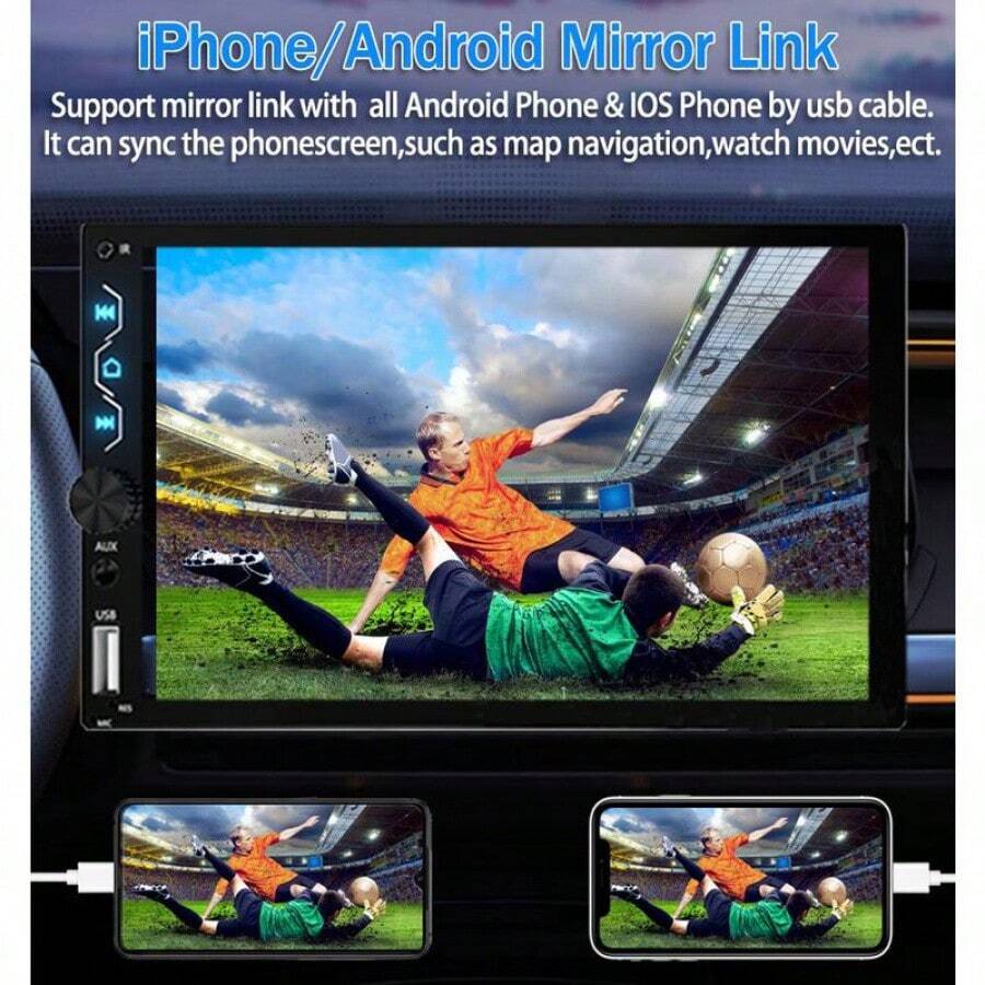 7 Inch Full HD Touchscreen Car Radio Stereo Double Din Car Video Player ...