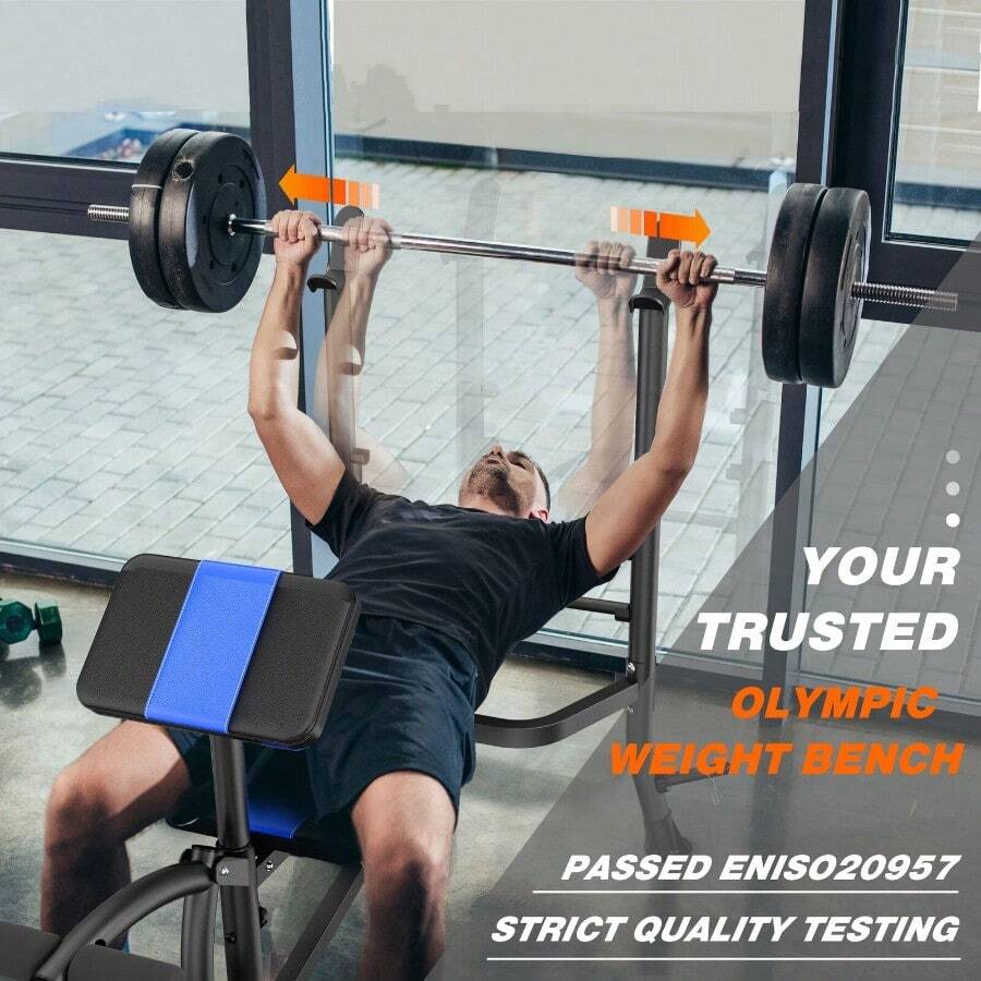 Weight Bench With Rack Bench Press Rack With Leg Extension Strength ...