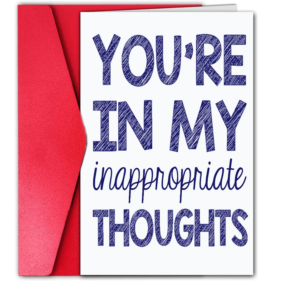 1pc Whimsical Thinking Of You Card - Funny Greeting Card For Friends ...