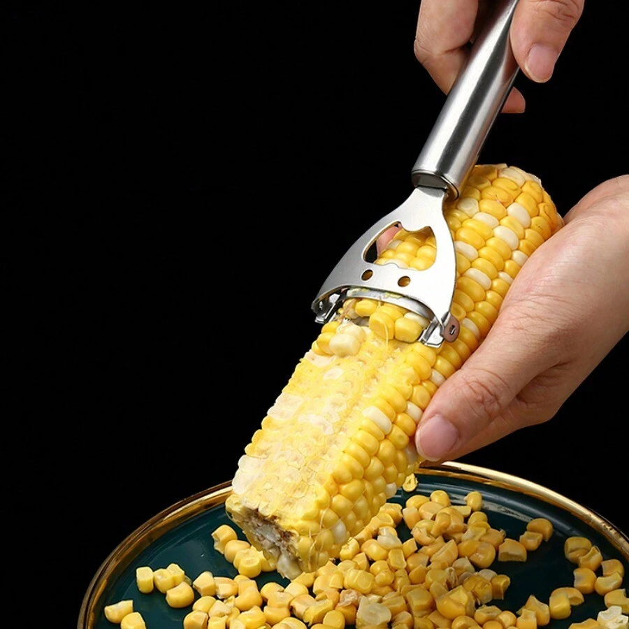 Stainless Steel Corn Planer With Ergonomic Handle Corn Peeler Peel Separate Enjoy Fresh Corn ...