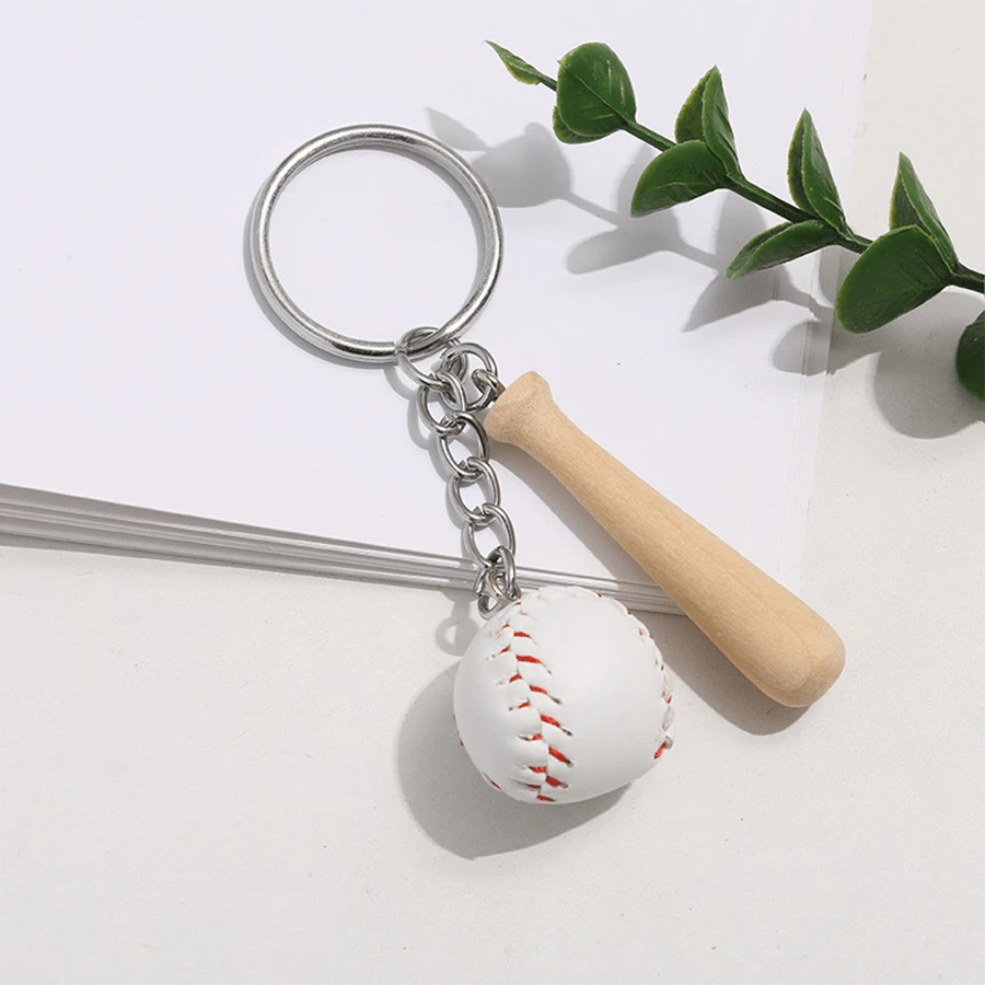 Mini Baseball Bat Keychains - Plastic Sports Themed Party Favors, Team ...