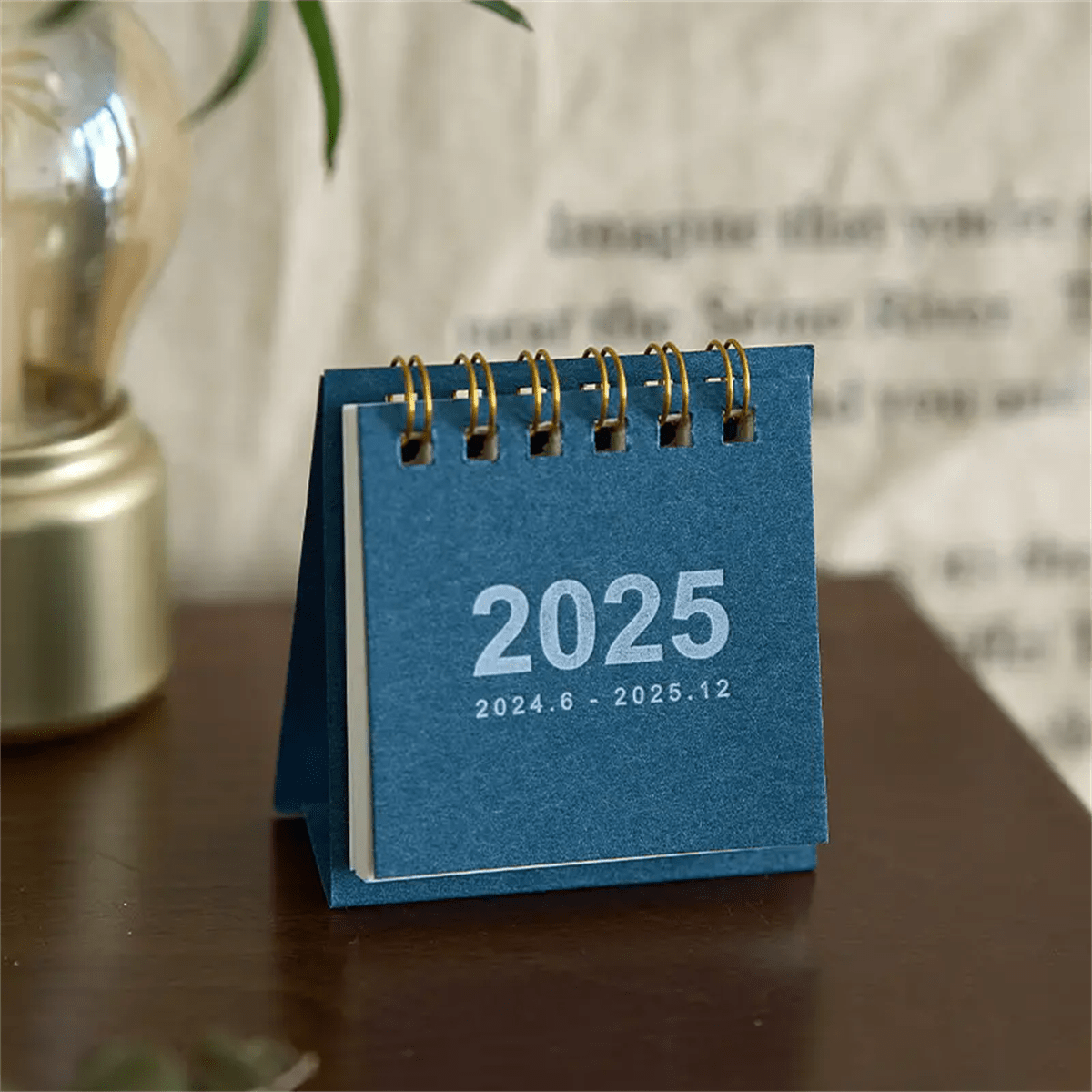 4 pièces Mini calendriers de bureau 2025, agendas de poche portables ...