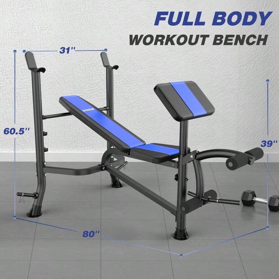 Weight Bench With Rack Bench Press Rack With Leg Extension Strength ...