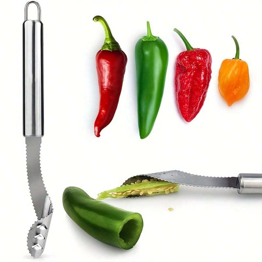 Stainless Steel Cut Pepper To Core Household Tiger Skin Green Pepper ...