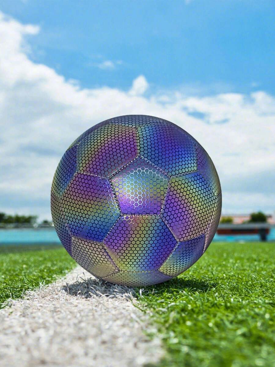 YUNCU 1pc Glow In The Dark Soccer Ball -Reflective Soccer Ball ...
