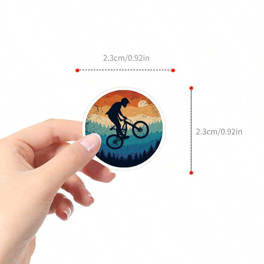 500PCS Mountain Biking Stickers Roll Vinyl Aesthetics Stickers For ...
