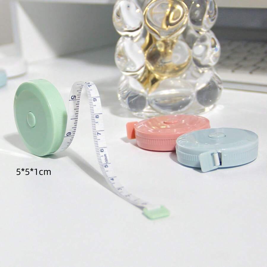 Random 5pcs Automatic Retractable Tape Measure, Measuring Clothes Tape ...