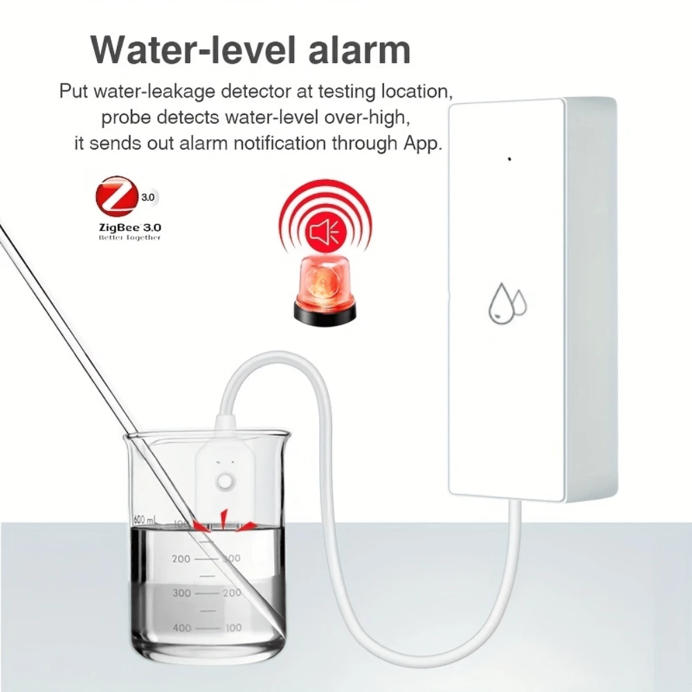 Smart Leak Detector Zigbee Water Detector Water Sensor Alarm Flood Detector With App Lication ...
