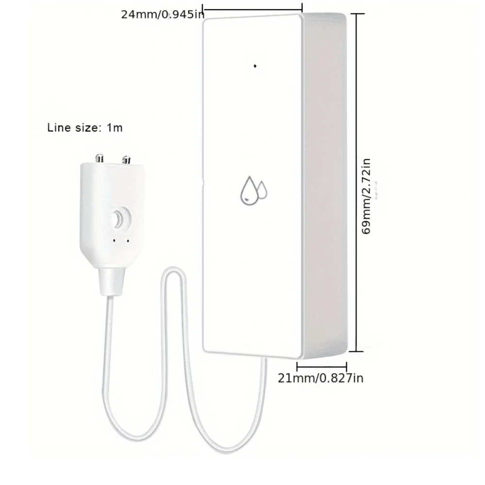 Smart Leak Detector Zigbee Water Detector Water Sensor Alarm Flood ...