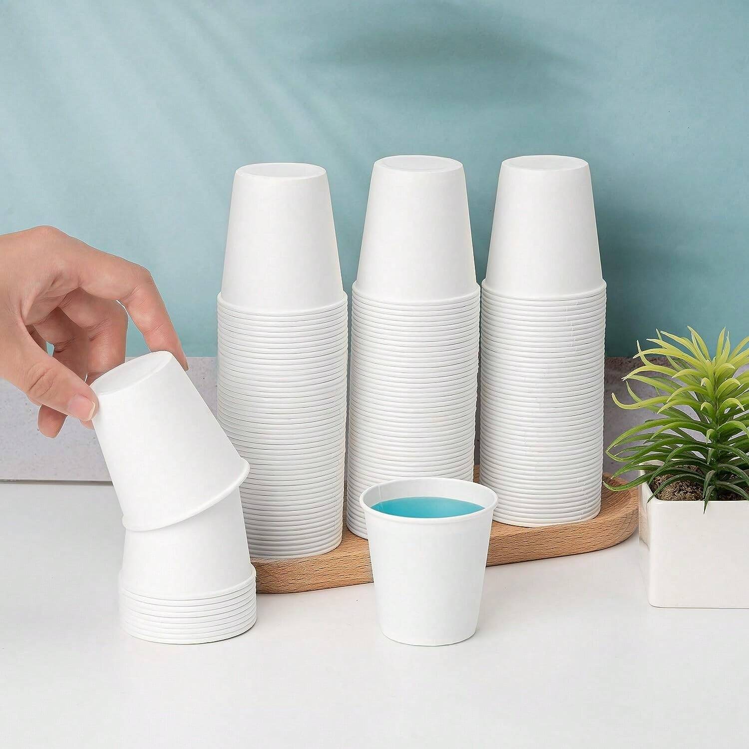 150pcs Disposable Paper Cups, 3oz Small Drinking Cup For Water, Juice ...