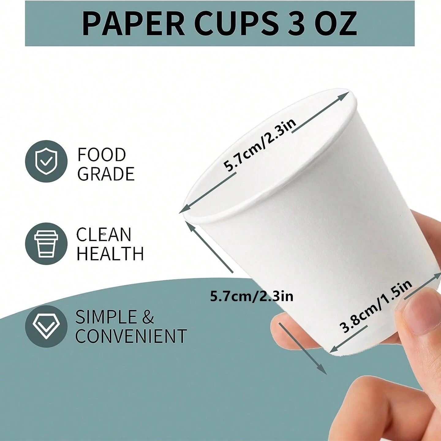 150pcs Disposable Paper Cups, 3oz Small Drinking Cup For Water, Juice ...