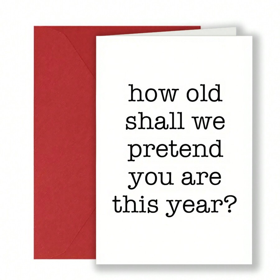 4 Pcs Funny & Humorous Birthday Greeting Cards, Approx 5*7 Inches ...