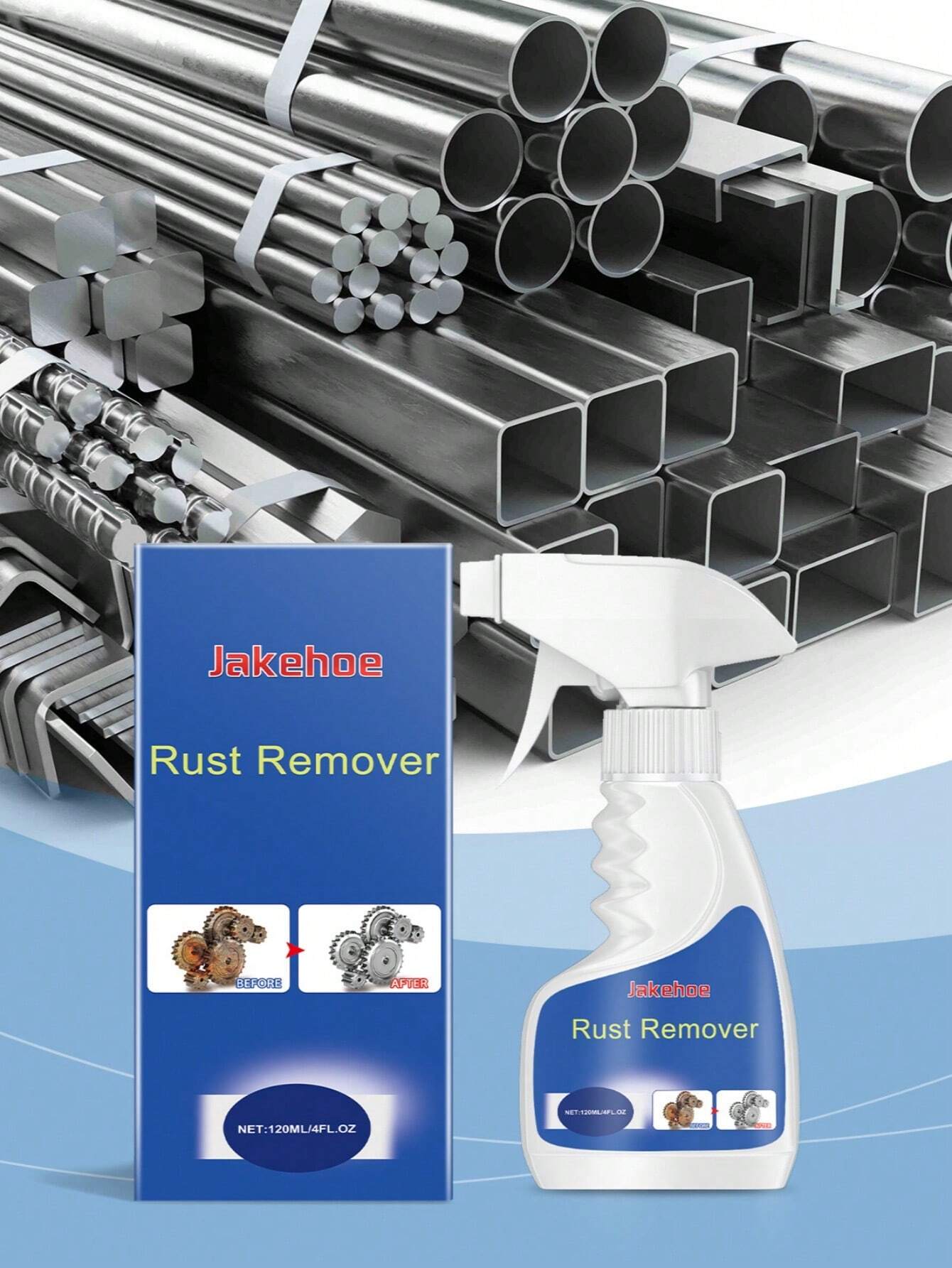 Metal Surface Rust Remover: Degreasing And Derusting, Cleaning Metal ...