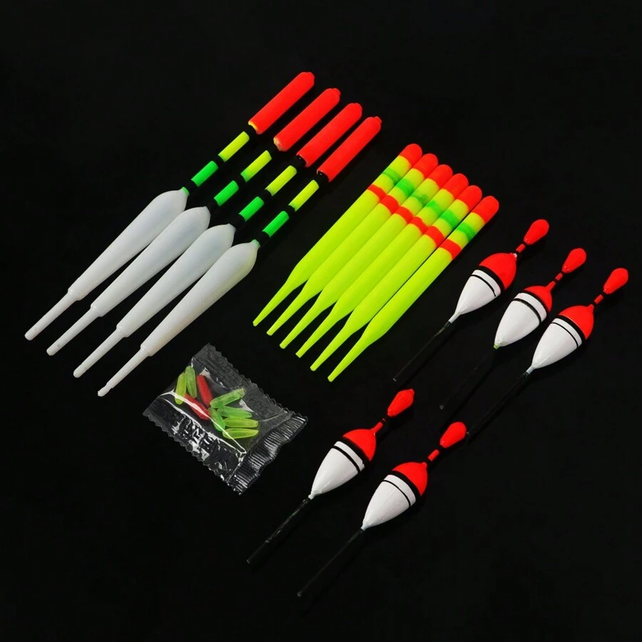 Topline Tackle 15Pcs Vertical Buoy Sea Fishing Floats Assorted Size For ...