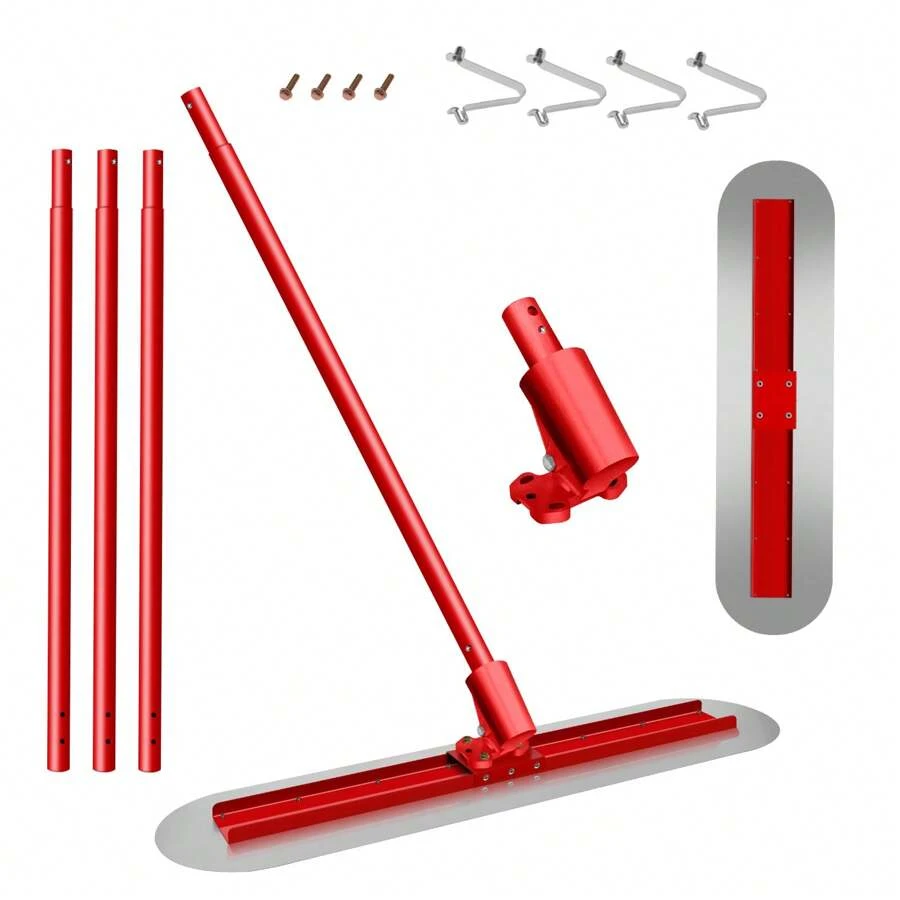 Bull Float Concrete Float Kit Tool 47.2''x11.8'', With 4 Handles And ...