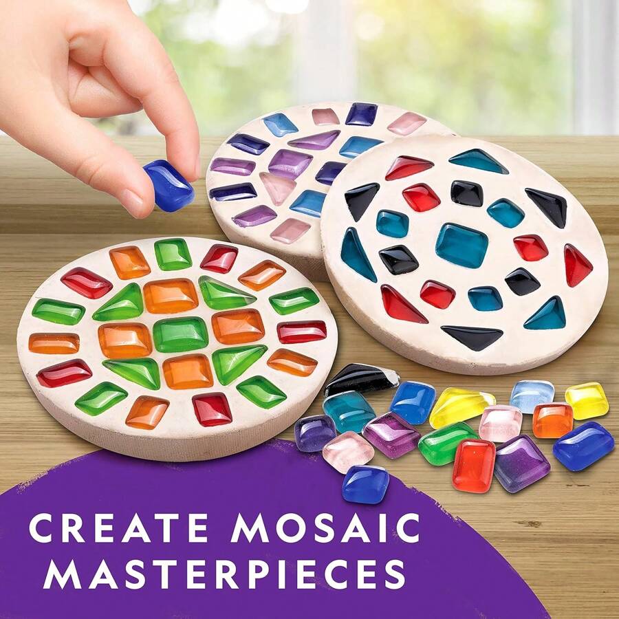 National Geographic Mega Arts And Crafts Kit For Mosaic, Marbling Paint ...