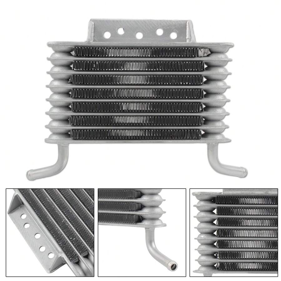 PowerMotor Motorfiets Radiator Oliekoeler Universeel 8mm 7 Rijen Voor ...