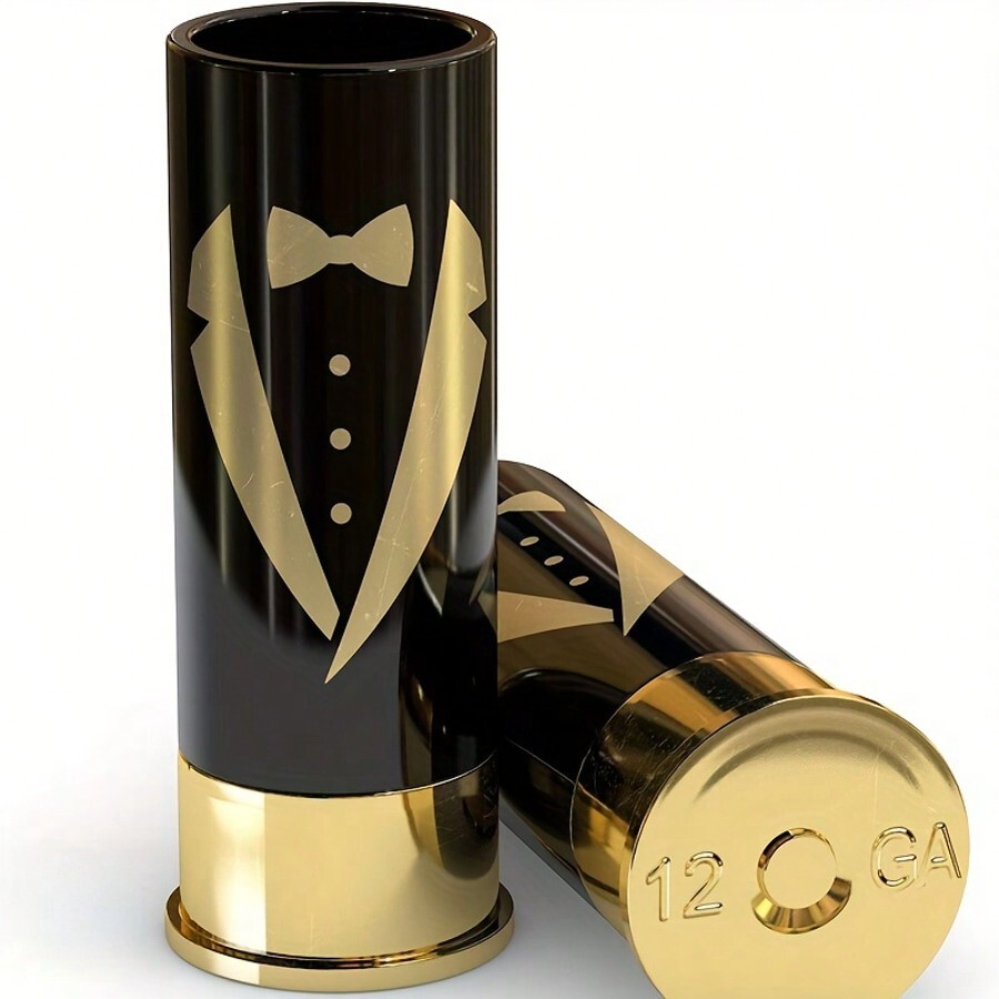 4 Packs Wine Glass 12GA Bullet Cup Small Glass American Soldier ...