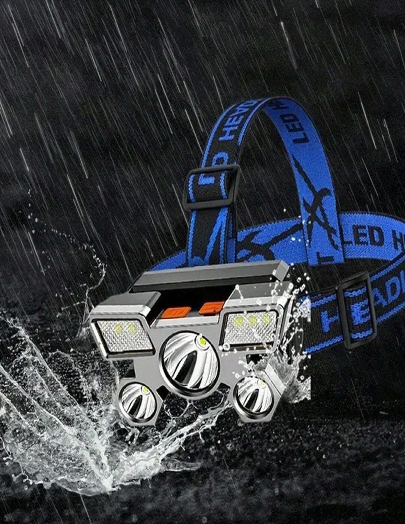 High Power Led Headlamp USB Rechargeable Head Lamp Headlight 18650 Head ...