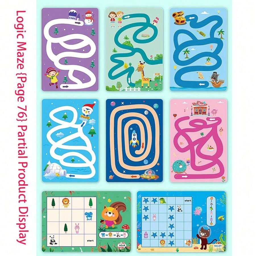 Maze Puzzle Focused Training Books, Mind Training And Intelligence ...