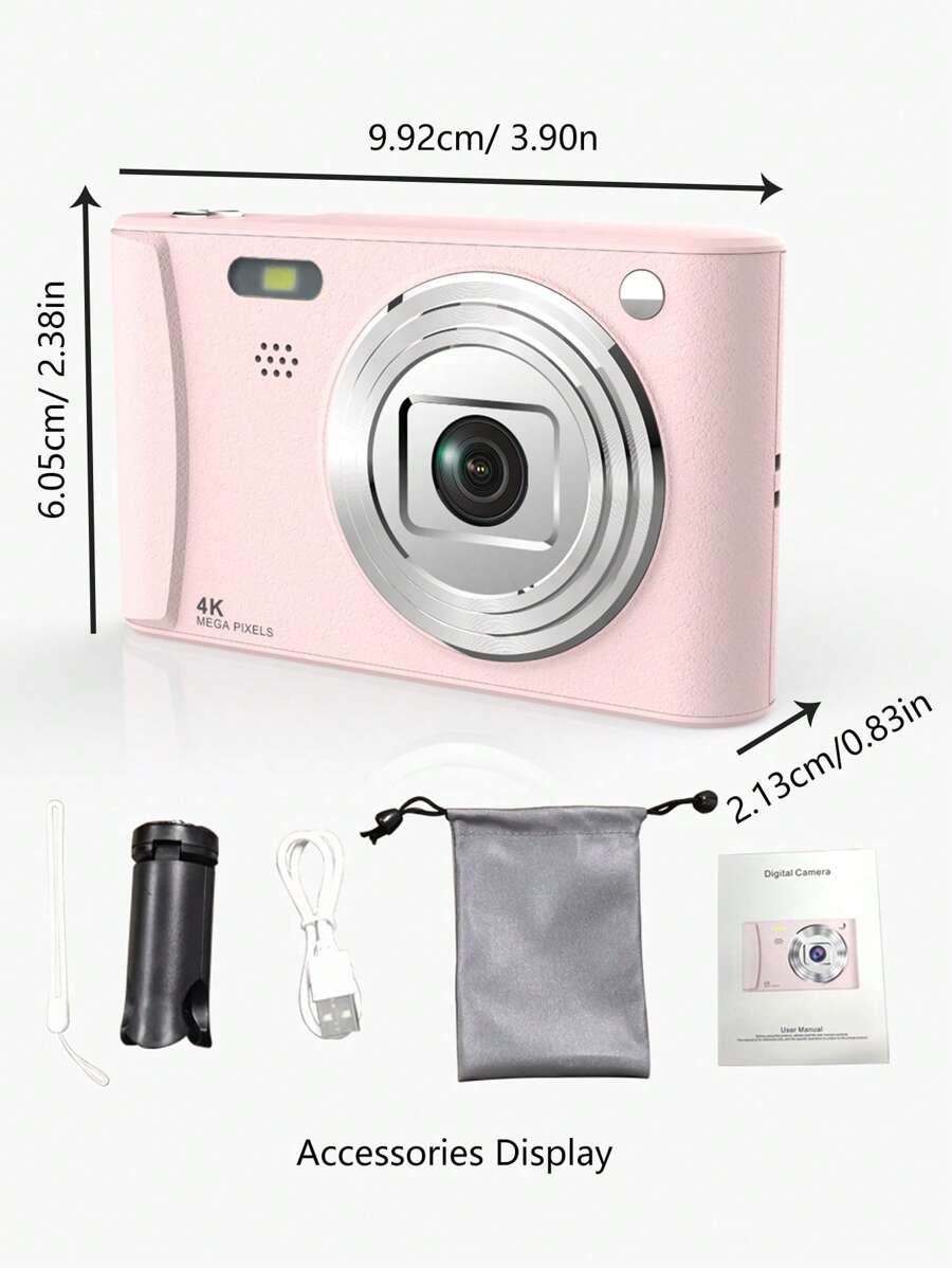 Retro High Definition Digital Camera, USB3.0, 4K HD, Compact Portable ...