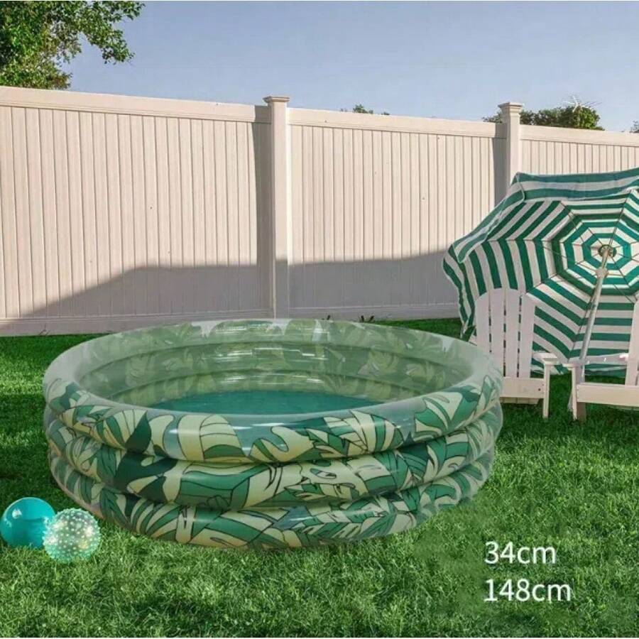 Inflatable Indoor Ocean Ball Pool, Multifunctional Bubble Pool, Leaf ...