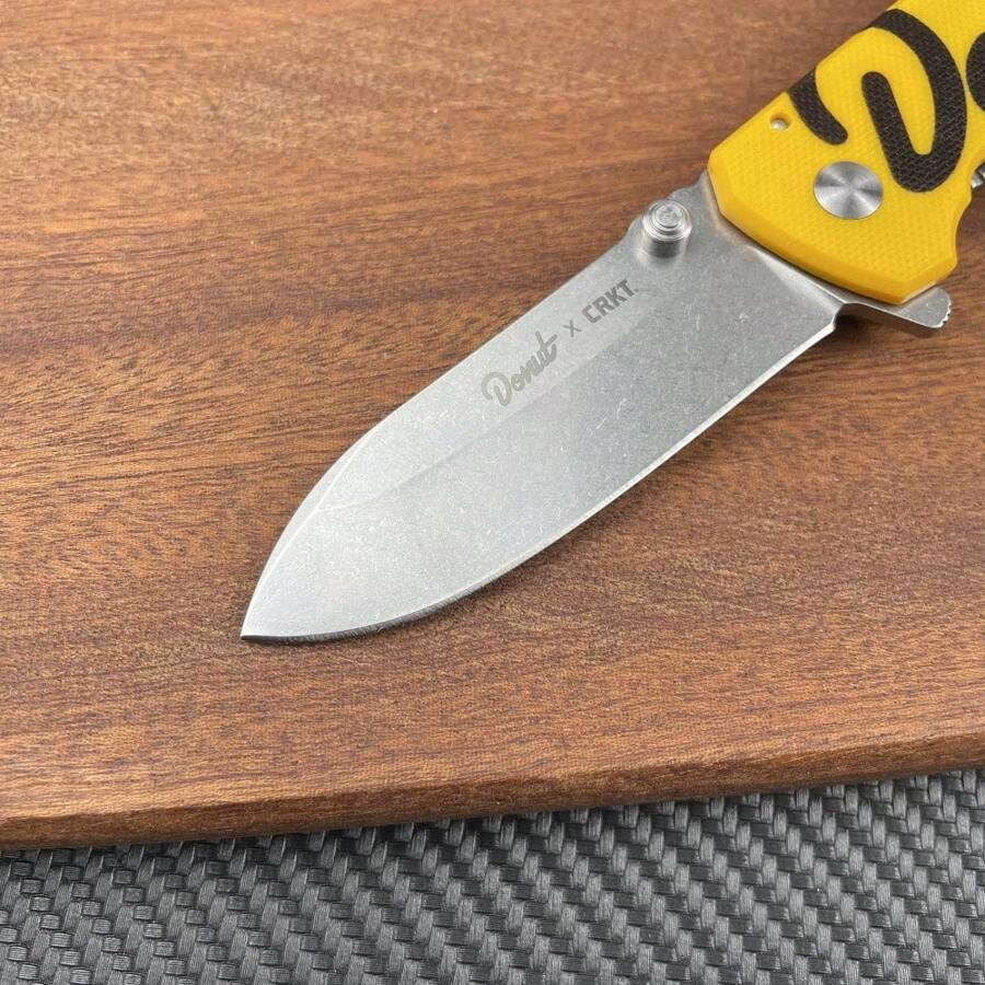 Navaja plegable Donut X Tactical con hoja de acero D2, mango de G10 ...